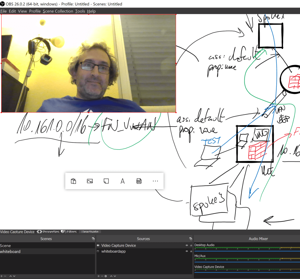 Transparent Whiteboarding in Teams with OBS – Cloudtrooper
