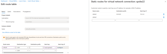 VRFs and Virtual WAN – Cloudtrooper